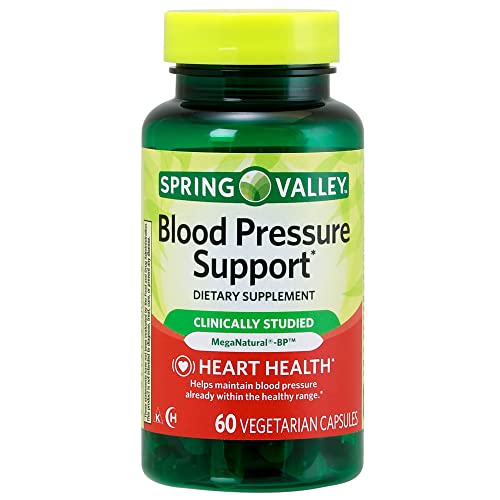 Spring Valley Blood Pressure Support, Heart Health, 60 Capsules. Includes Luall Fridge Magnetic