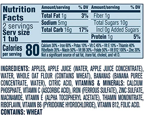 Gerber Baby Food, 2nd Foods, Apple Banana with Oatmeal, 8 OZ 2 count (Pack of 4)