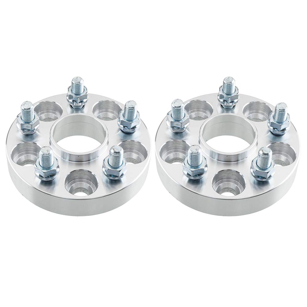 TRIBLE SIX 2PCS 5Lugs 1" 25mm Wheel Spacers 5X4 5x100mm 54.1mm Bore with 12x1.5 Studs Compatible with 2009-2017 CT200h 2003-2016 Corolla 2003-2013 Matrix 2004-2009 Prius 1998-2005 Celica