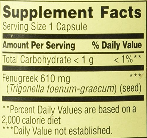 Spring Valley - Fenugreek 610 mg, 100 Capsules