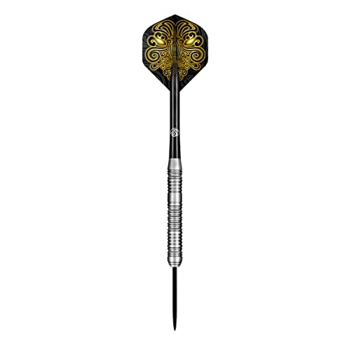 Shot! TOA Steel Tip Dart Set Tungsten Pro Throwing Darts Steel Tip Set Professional Metal Tip Bar Darts for Adults (23)