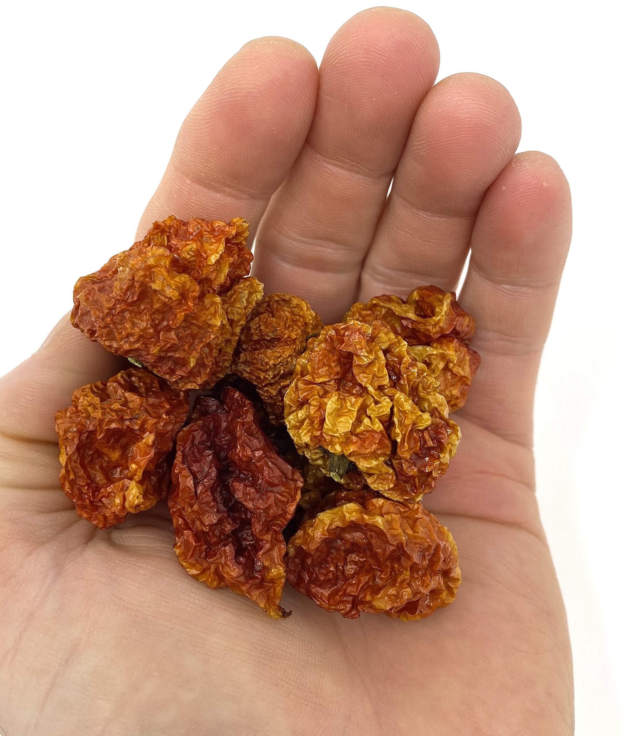 G GT LEAF Carolina Reaper Chili Pepper, Whole Dried (8 Minimum, plus Bonus Peppers)