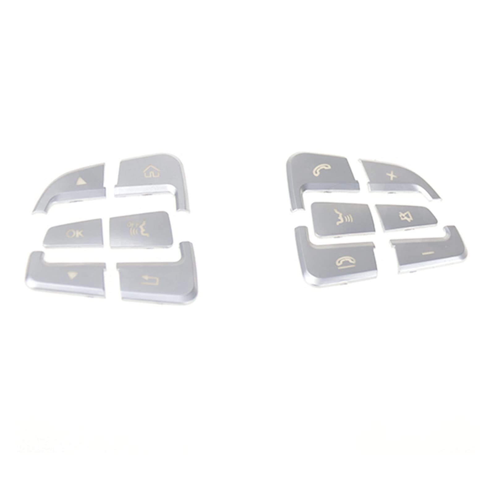 EKoKim Car Styling Steering Wheel Button Covers Trim Stickers Compatible with Mercedes Benz GLC A C Class W205 X253 CLA C177 GLA X156 Accessories