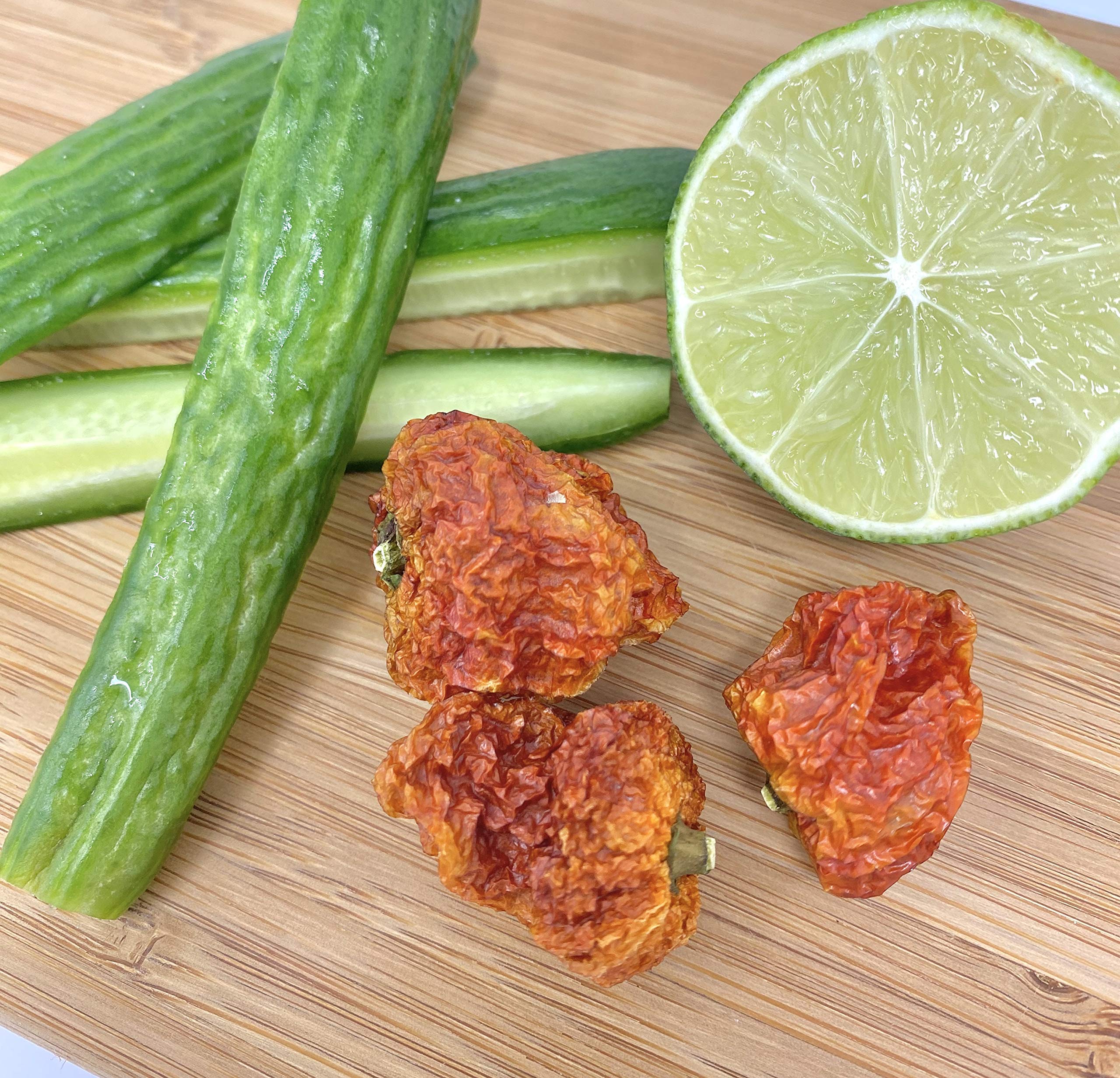 G GT LEAF Carolina Reaper Chili Pepper, Whole Dried (8 Minimum, plus Bonus Peppers)