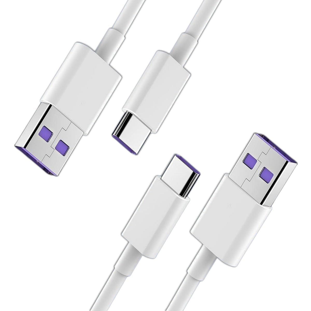 Qjin Charging Cord for Xbox Core/Elite Series 2/Elite Series 2 Core, Playstation 5 DualSense, Nintendo Switch Pro Wireless Controller USB Type C Charger Cable 6.5 Feet 2 Pcs