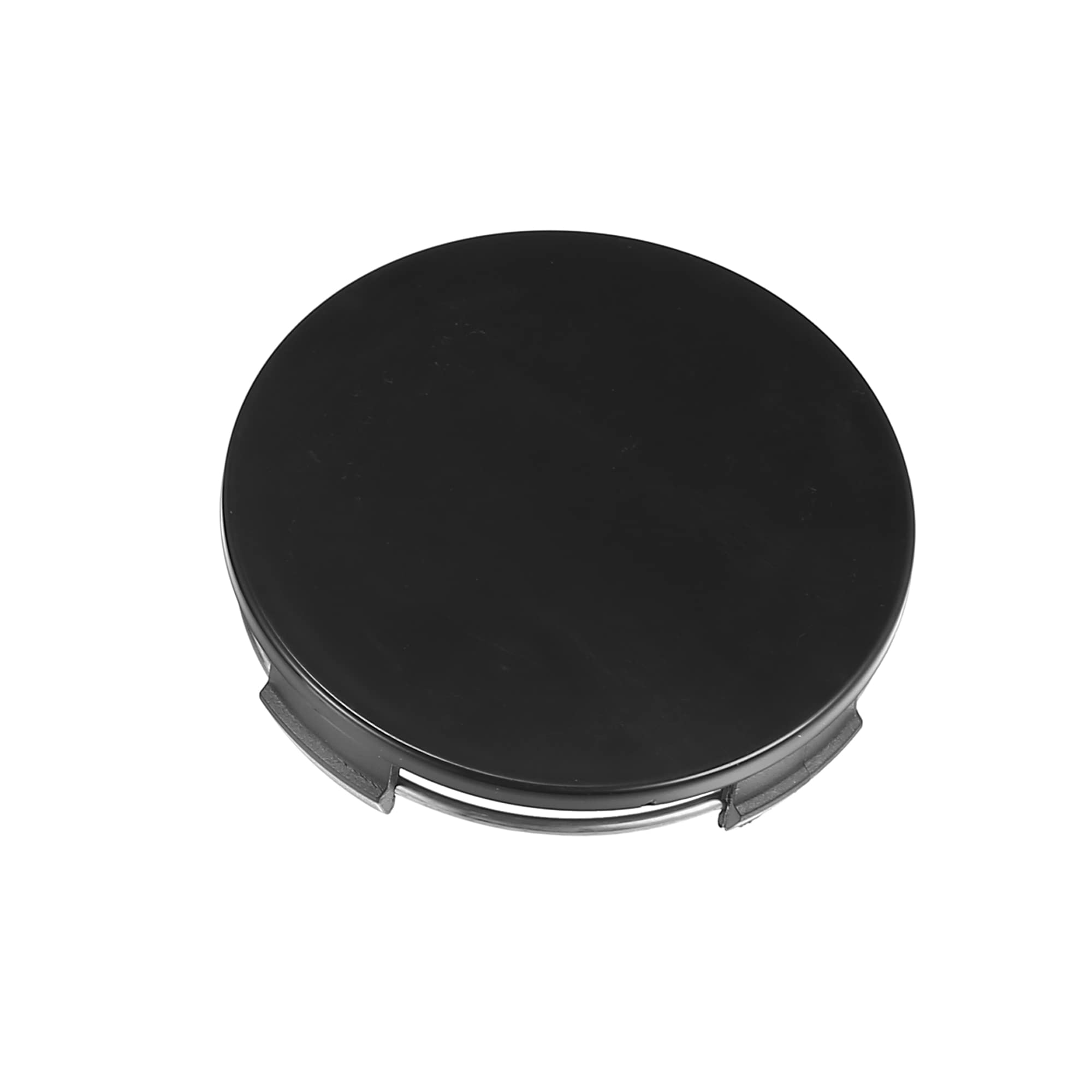 X AUTOHAUX 4 Pcs Universal 65mm Dia 4 Clips Wheel Tyre Center Hub Caps Cover Black for Auto Vehicle
