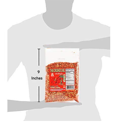 JHC Extra Hot Crushed Thai Chili Pepper, Spicy Pepper Flakes, 7 Ounce / 200gram, Product of Thailand