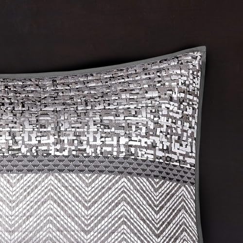 Madison Park Quilted Cal King Coverlet Set in Grey/Taupe Finish MP13-3400