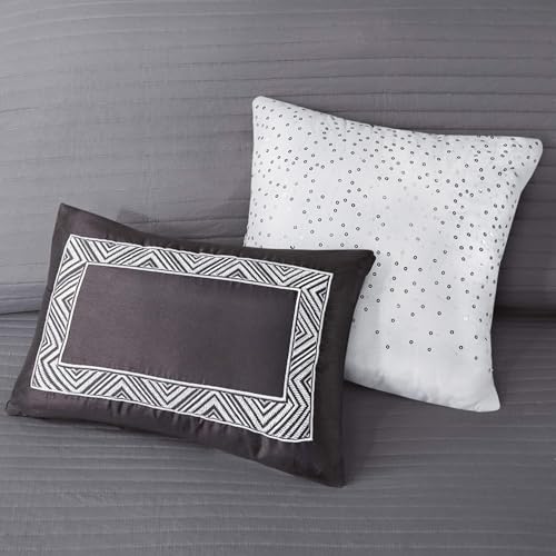 Madison Park Quilted Cal King Coverlet Set in Grey/Taupe Finish MP13-3400