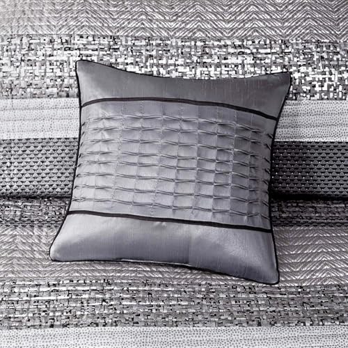 Madison Park Quilted Cal King Coverlet Set in Grey/Taupe Finish MP13-3400