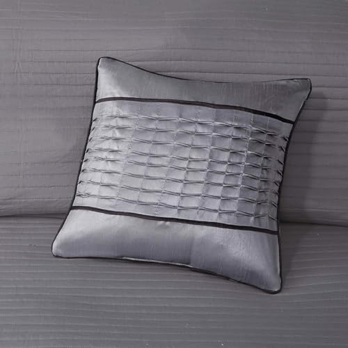 Madison Park Quilted Cal King Coverlet Set in Grey/Taupe Finish MP13-3400