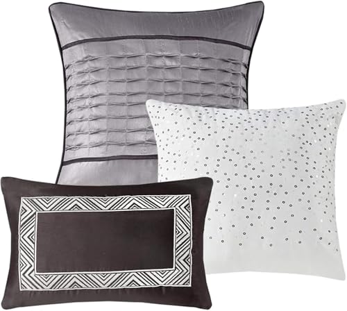 Madison Park Quilted Cal King Coverlet Set in Grey/Taupe Finish MP13-3400