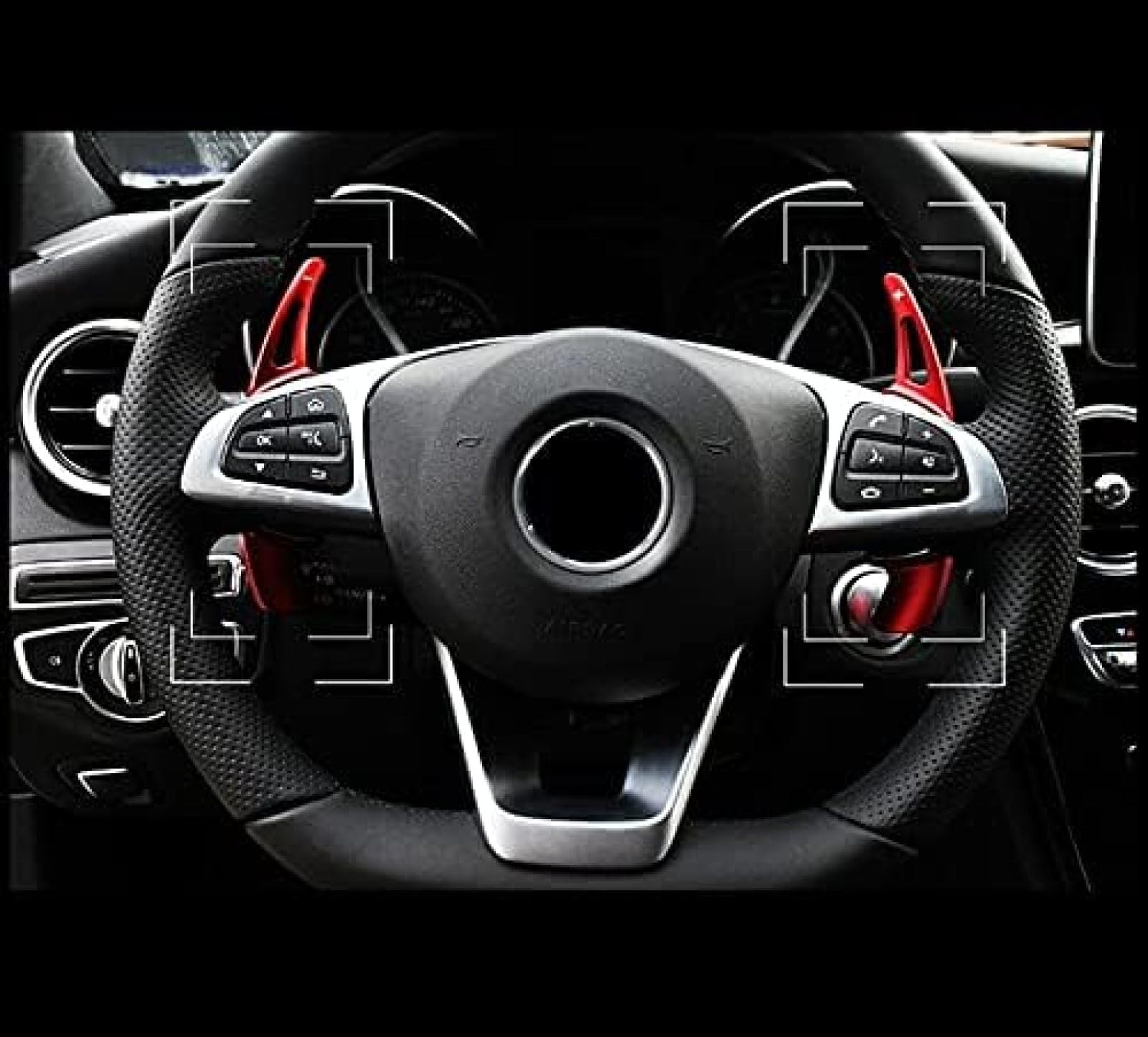 Paddle Shifters for Mercedes Benz 2015-2019 GLS GLA GLE GLE W166 Aluminum-AlloySteering Wheel Paddle Shifter Extension Shift Paddle Blade Red