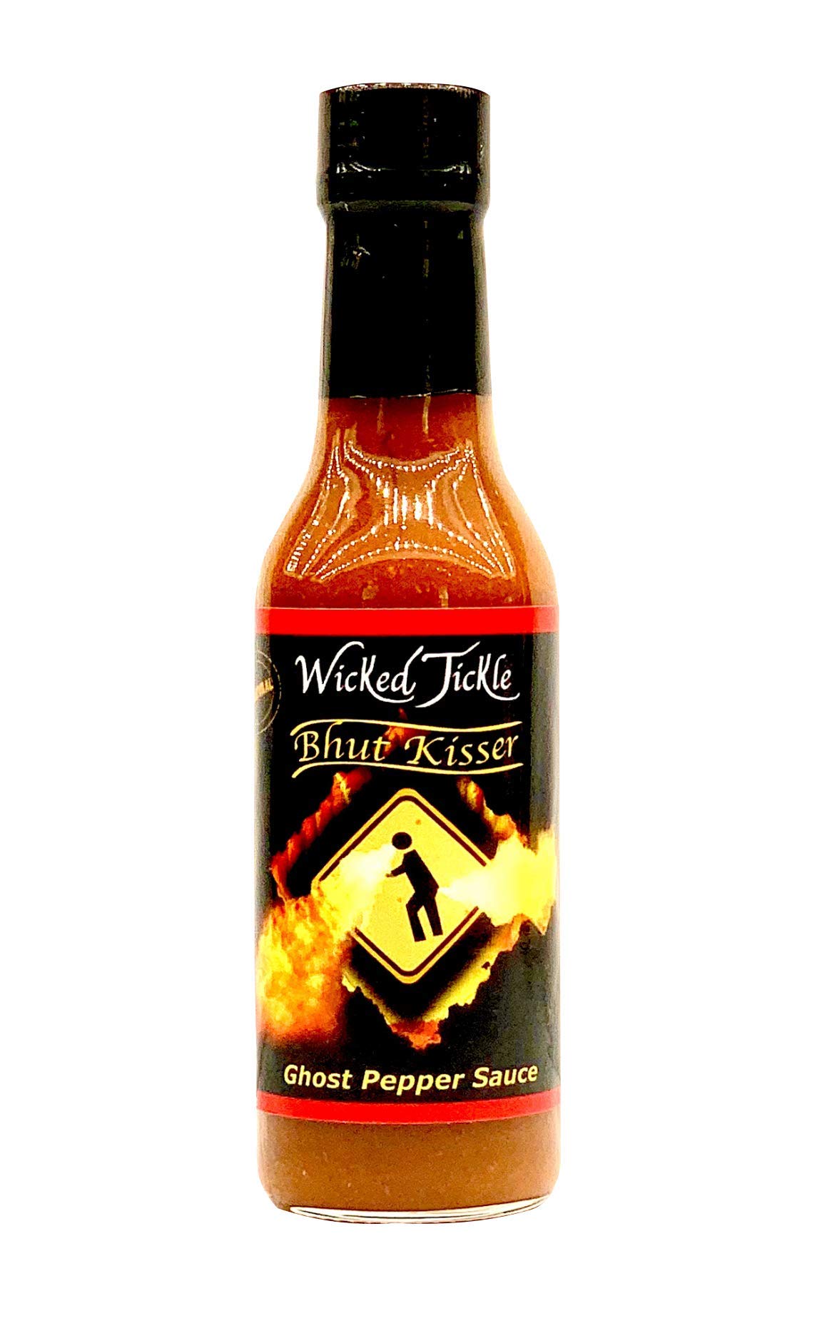 Ghost Pepper Hot Sauce 7 Whole Ghost Peppers Wicked Tickle Bhut Kisser Very Hot