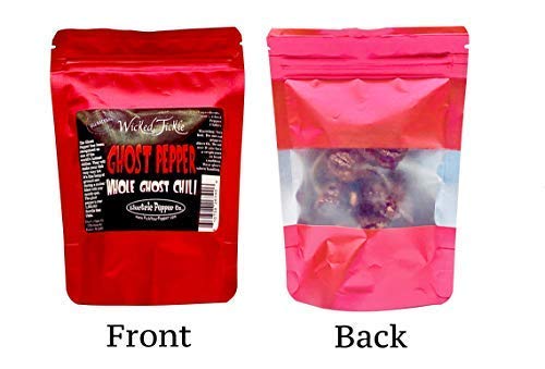 Ghost Pepper Hot Sauce 7 Whole Ghost Peppers Wicked Tickle Bhut Kisser Very Hot