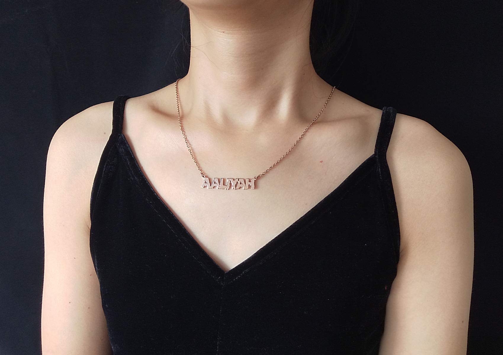 GR859C Custom Name Necklace for Womens Customized Jewelry Halloween Thanksgiving Cobi