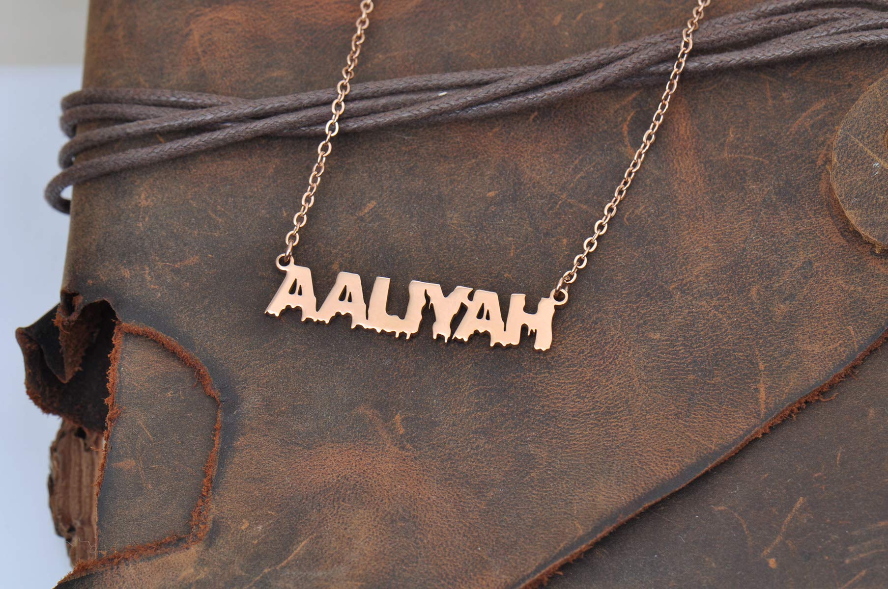 GR859C Custom Name Necklace for Womens Customized Jewelry Halloween Thanksgiving Cobi