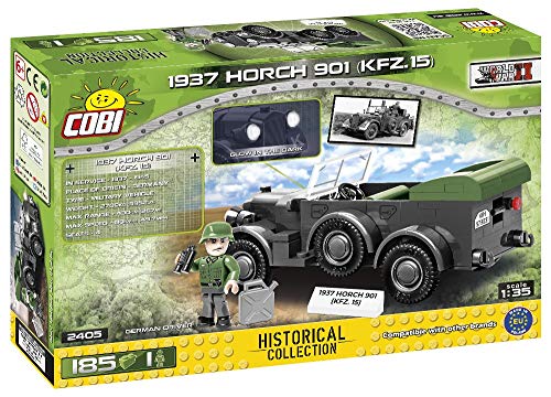 COBI Historical Collection 1937 Horch 901 (Kfz.15) German Off-Road Car, Black