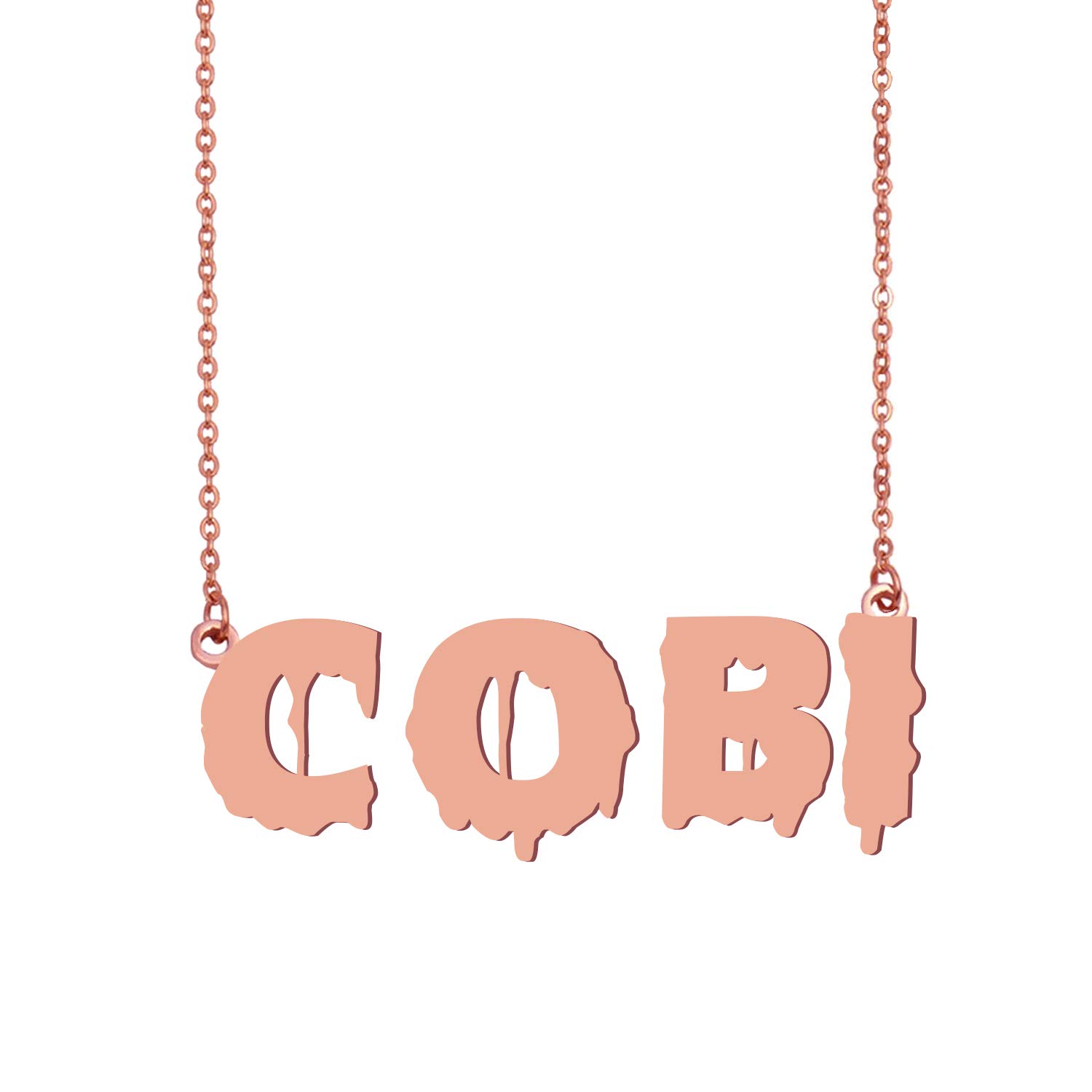 GR859C Custom Name Necklace for Womens Customized Jewelry Halloween Thanksgiving Cobi