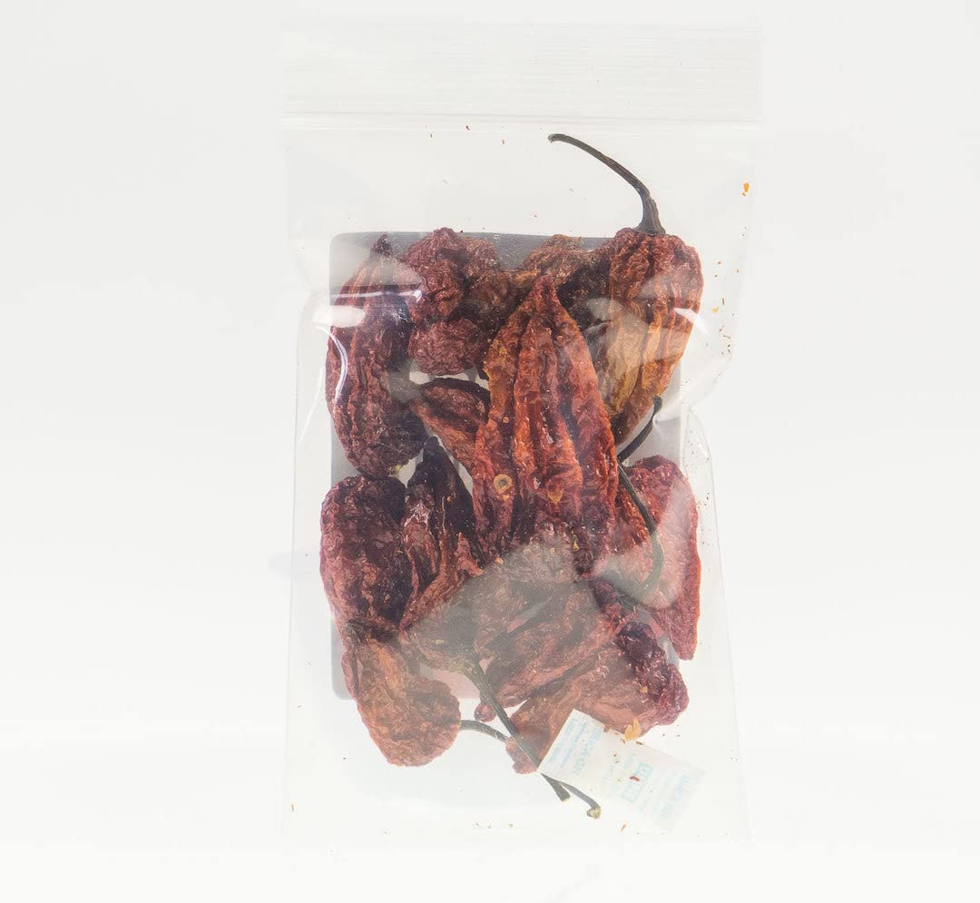 Pepper Joe’s Dried Ghost Peppers – 1/2oz Bag Super-Hot Dehydrated Bhut Jolokia Pepper Pods – Whole Dried Chili Peppers for Cooking and Spice Making