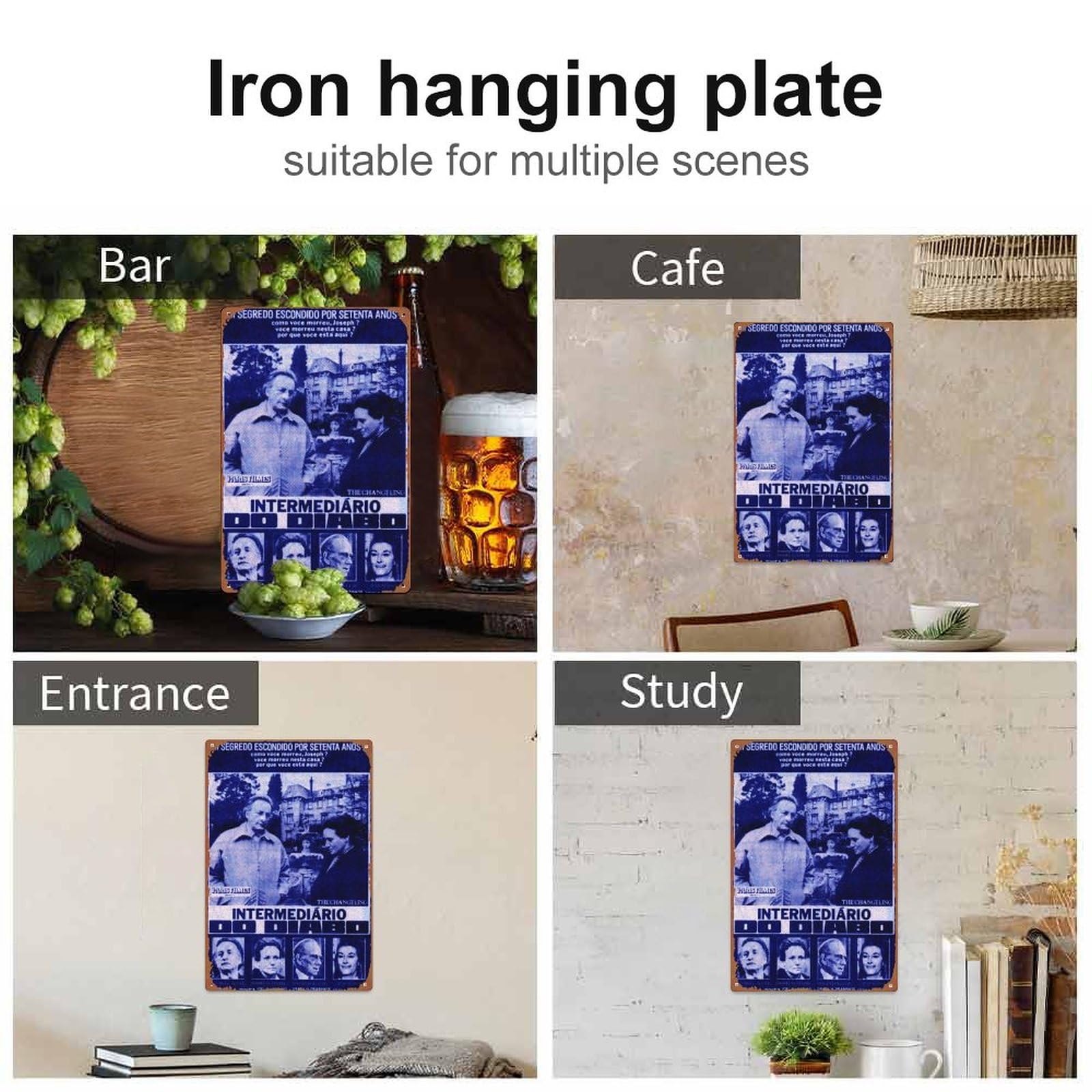 The Changeling Professional Tin Poster- Ideal Wall Decor for Bars, Cafes, Offices, Restaurants, Homes, Gardens, Shops, Clubs - 12 X 8 Inches