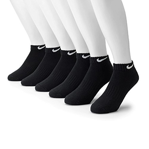 Nike Men's 6-pk. Low-Cut Performance Socks, S 8-12 (Black)
