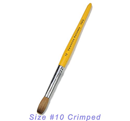 Valentino - Acrylic Nail Brush (Size #10 Crimped)