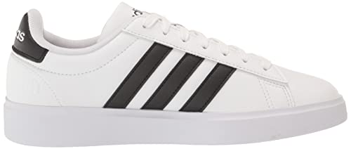 adidas Men's Grand Court 2.0 Tennis Shoe, FTWR White/Core Black/FTWR White, 12