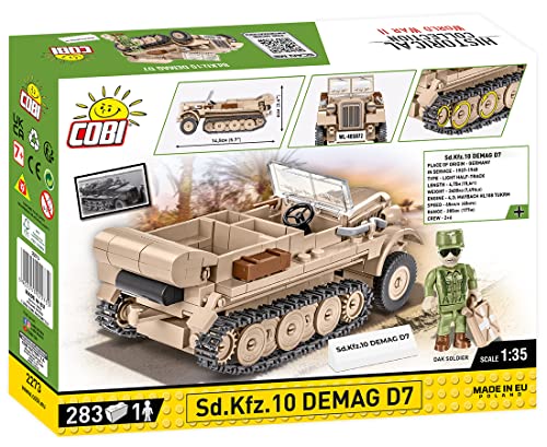 Cobi toys 283 Pcs Hc WWII /2273/ Sd.Kfz.10 Demag D7