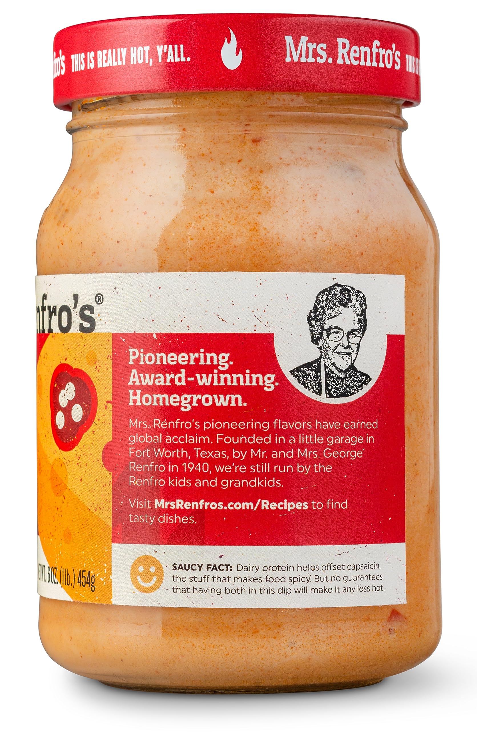 Mrs. Renfro’s Ghost Pepper Nacho Cheese Dip – Gluten Free (16-oz. jars, 4-pack)