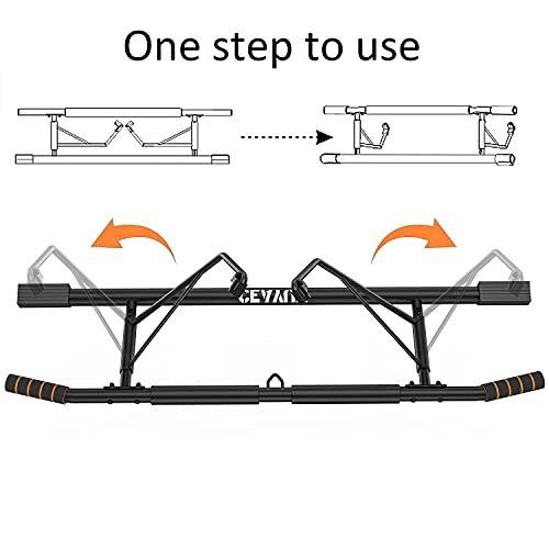 CEAYUN Pull up Bar for Doorway, Portable Pullup Chin up Bar Home, No Screws Multifunctional Dip bar Fitness, Door Exercise Equipment Body Gym System Trainer