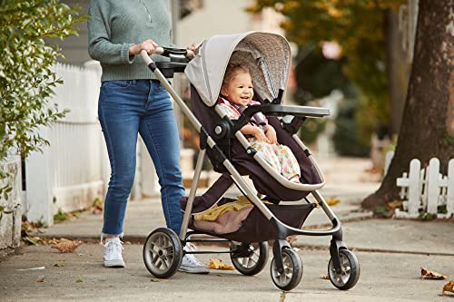Safety 1st Deluxe Grow and Go Flex 8-in-1 Travel System, Weight Capacity from 4–35 lbs, Dunes Edge