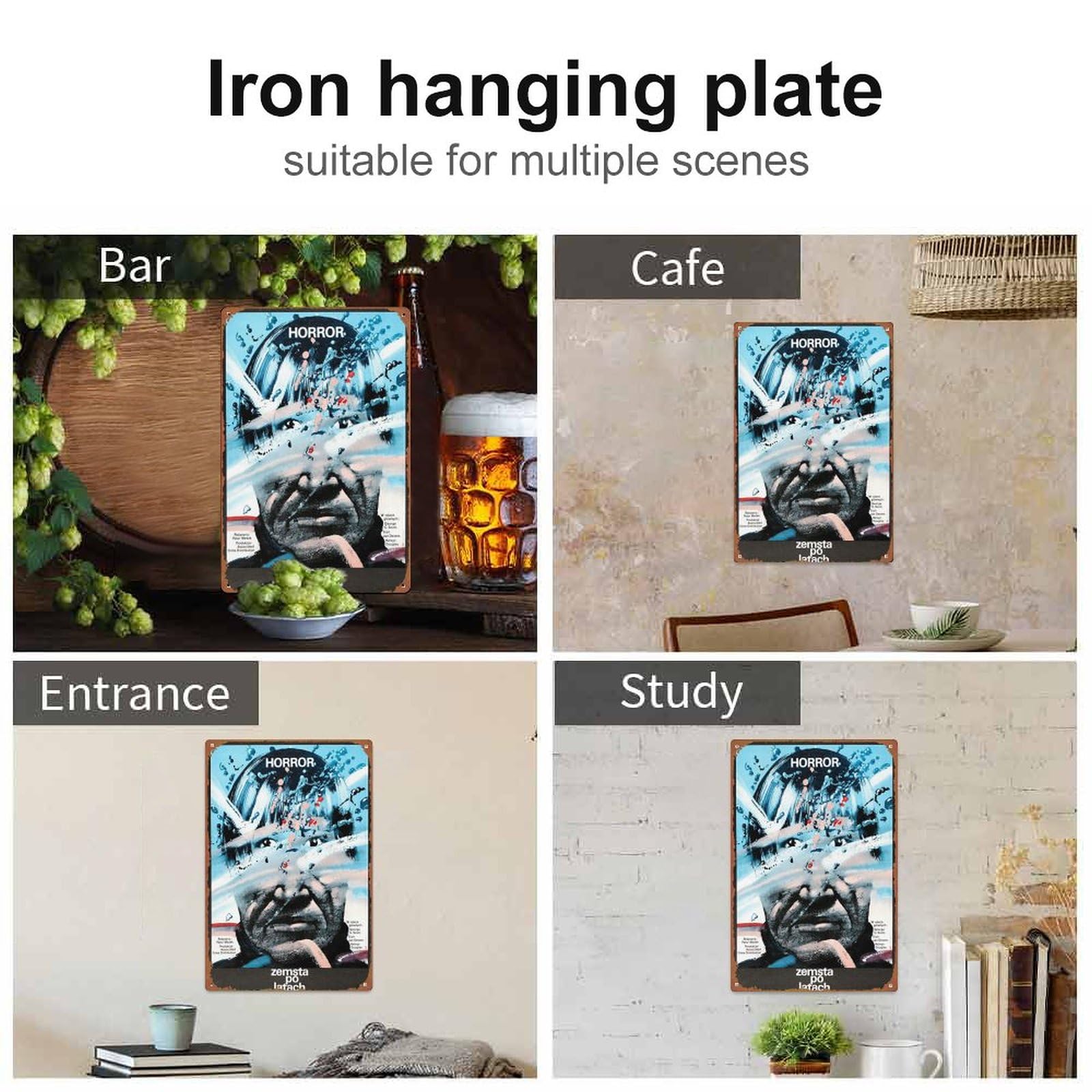 The Changeling Professional Tin Poster- Ideal Wall Decor for Bars, Cafes, Offices, Restaurants, Homes, Gardens, Shops, Clubs - 12 X 8 Inches