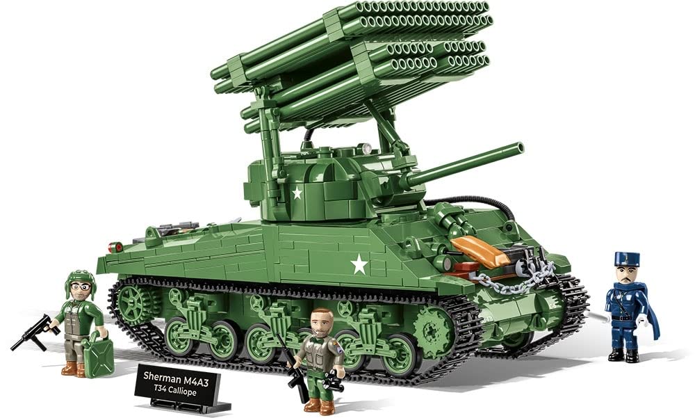 BRICKCOMPLETE COBI Set of 2: 2569 M4A3 Sherman & T34 Calliope - Executive Editon & 2562 Panzer III AUSF.J