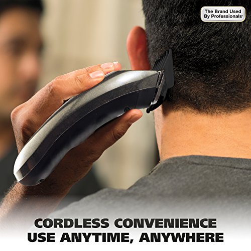 Wahl Clipper Lithium-Ion Cordless Haircutting Kit - Rechargeable Grooming and Trimming Kit with 12 Guide Combs for Haircutting and Large Beard Trimming - Model 79608