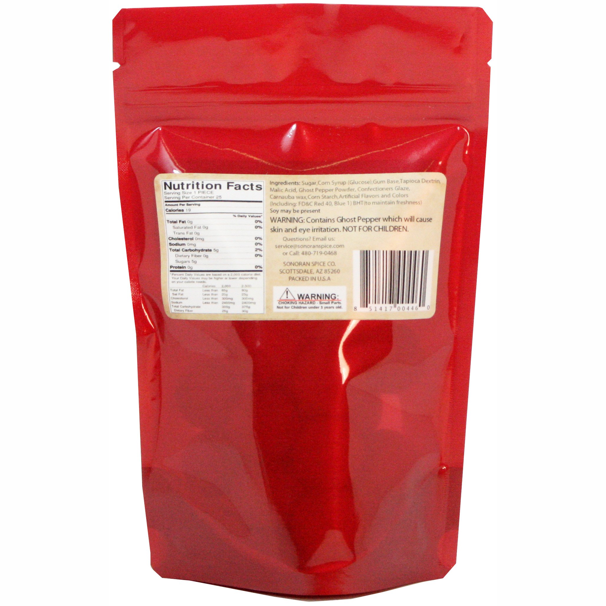 Sonoran Spice Cinnamon Ghost Pepper (Bhut Jolokia) Gumballs - 25 Count Pouch
