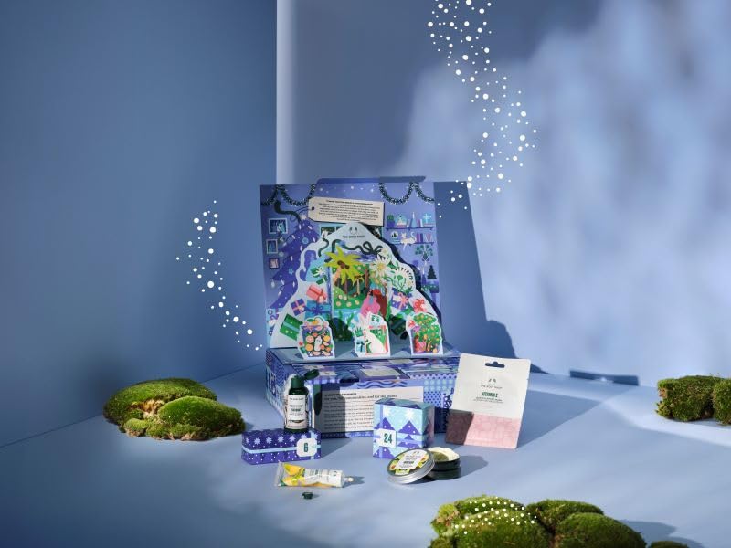 The Body Shop 24-Piece Holiday Beauty Advent Calendar, 24-Piece Holiday Gift Set
