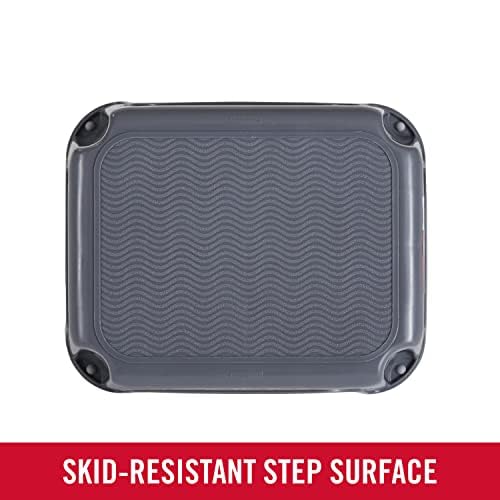 Rubbermaid One-Step Stool, Bisque, Holds up to 200 Pounds, Ideal for Home, Office, Garage, Durable Step Stool, FG275300CYLND, 7.1 inches Height, Gray
