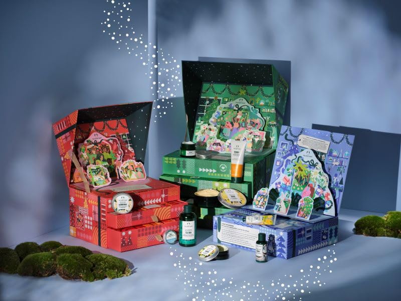 The Body Shop 24-Piece Holiday Beauty Advent Calendar, 24-Piece Holiday Gift Set