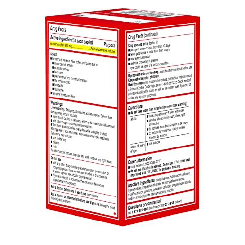 Tylenol 8 Hour Arthritis & Joint Pain Acetaminophen Caplets, 100 Count