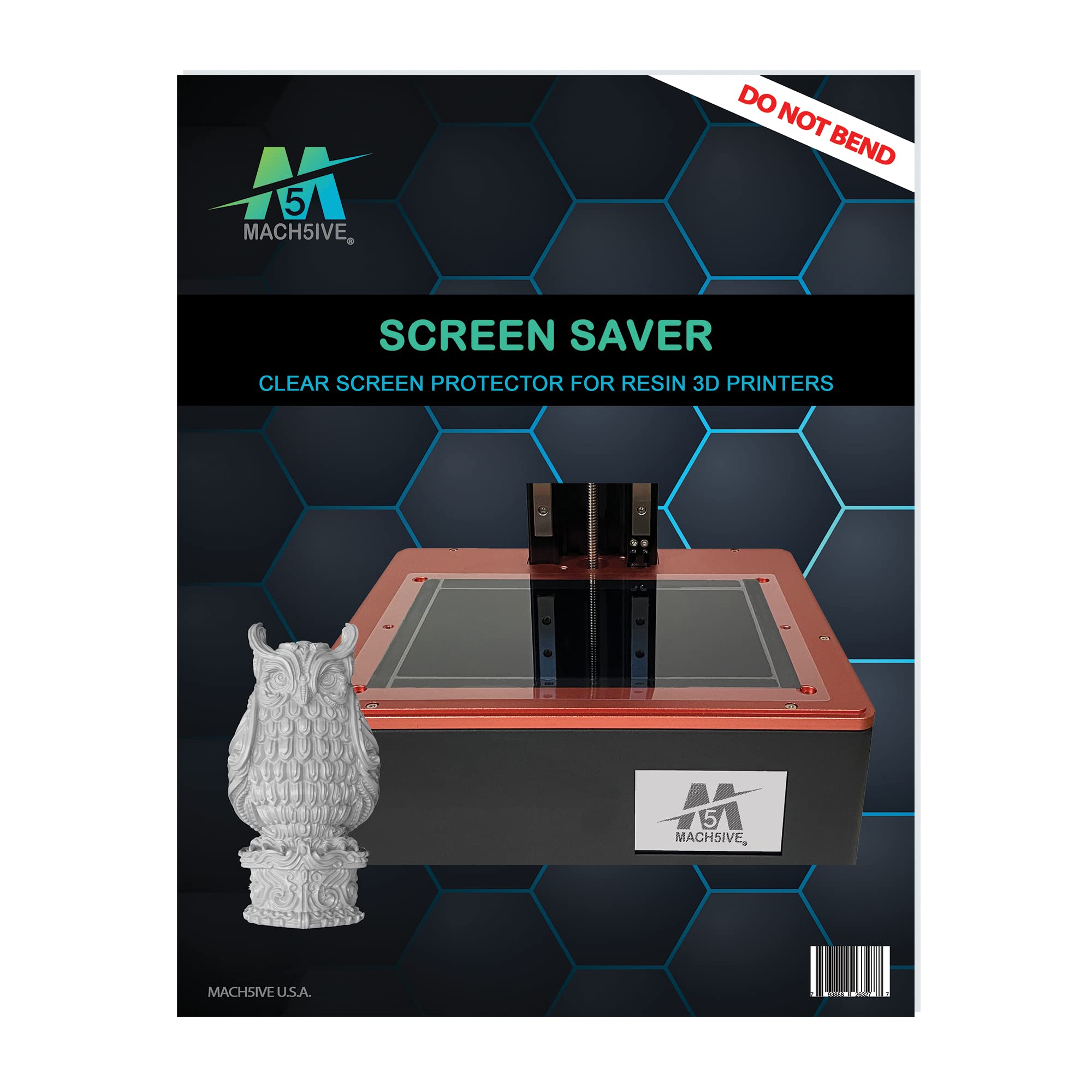 Mach5ive Screen Saver- Clear Screen Protector for Photon Mono X / 6K & M3 Plus (3-Pack)