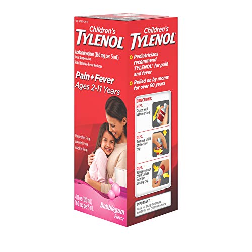 Tylenol, Childrens Liquid Bubblegum, 4 Ounce