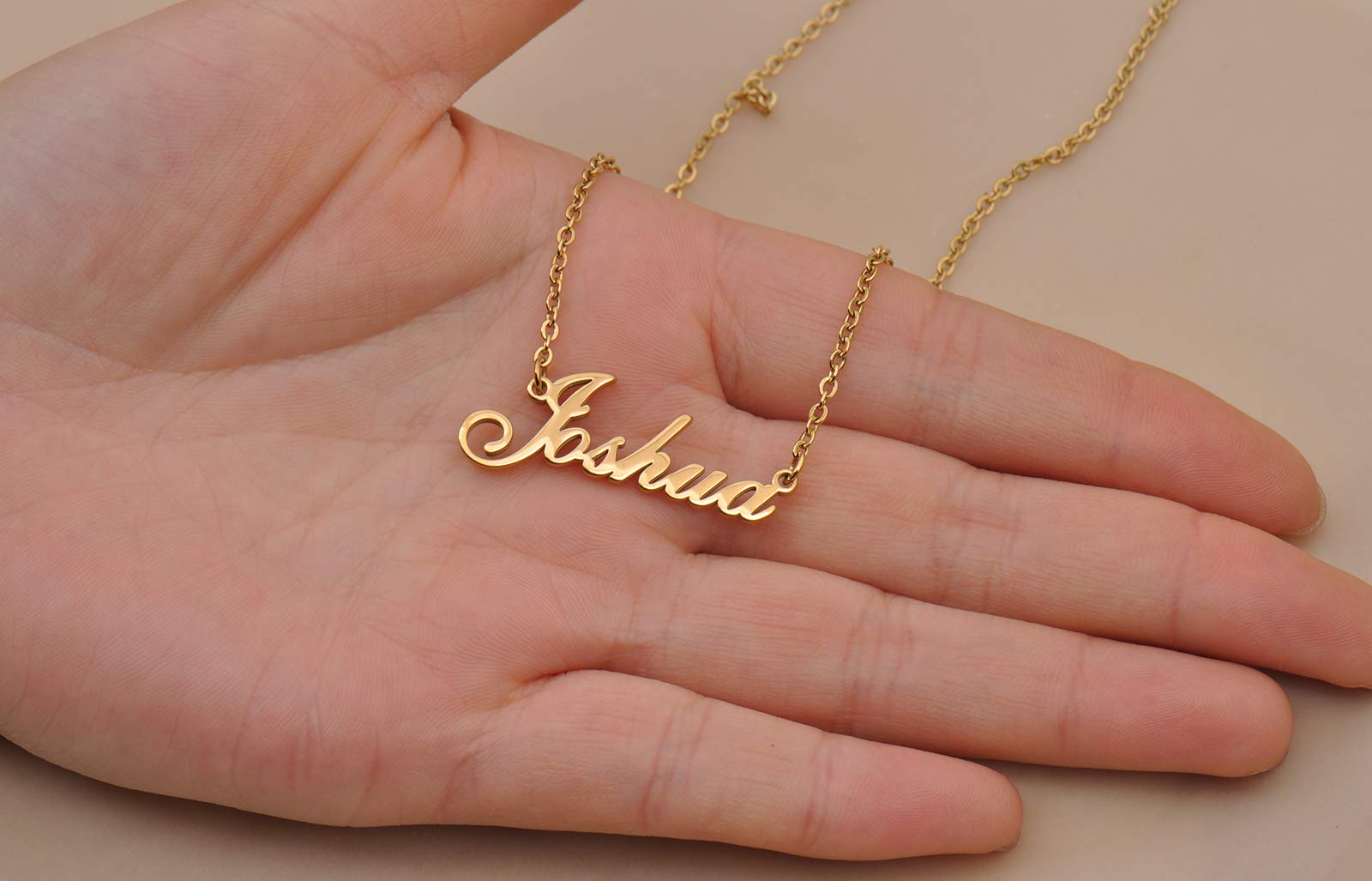 HUAN XUN Custom Made Dainty My Name Necklace Best Friendship Jewelry Gifts for Her Cobi
