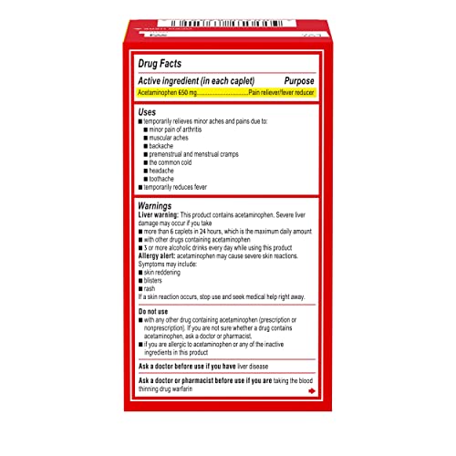 Tylenol 8 Hour Arthritis & Joint Pain Acetaminophen Caplets, 100 Count