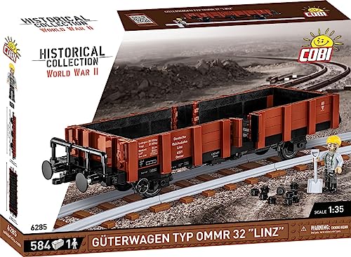 COBI Historical Collection WWII Güterwagen Type Ommr 32 "LINZ Locomotive