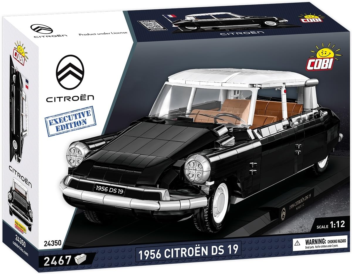BRICKCOMPLETE Cobi Set of 3: 24350 Citroen DS 19 1956 - Executive Edition, 24348 1968 Citroen Ds. 21 Pallas & 24347 1956 Citroen Ds. 19