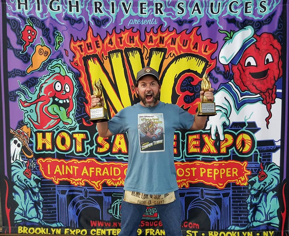 Ghost Scream Hot Sauce - “Chili Garlic Paste” (Asian Style Sambal) - Award Winning Recipe (from a World-Renowned Chef) with Fresh Ghost Chili Peppers, Fiery Red Jalapenos & Fresh Garlic. (9 Oz.)