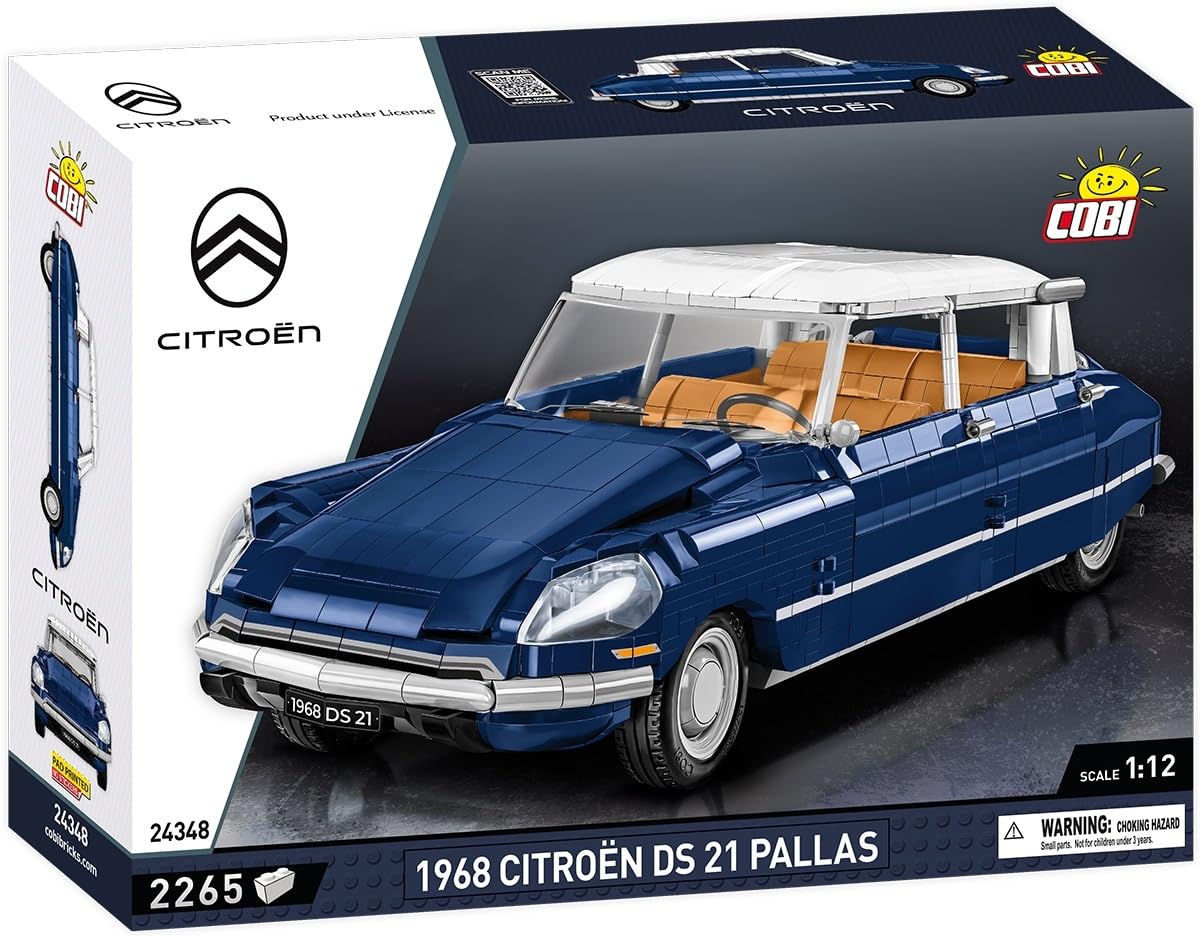 BRICKCOMPLETE Cobi Set of 3: 24350 Citroen DS 19 1956 - Executive Edition, 24348 1968 Citroen Ds. 21 Pallas & 24347 1956 Citroen Ds. 19