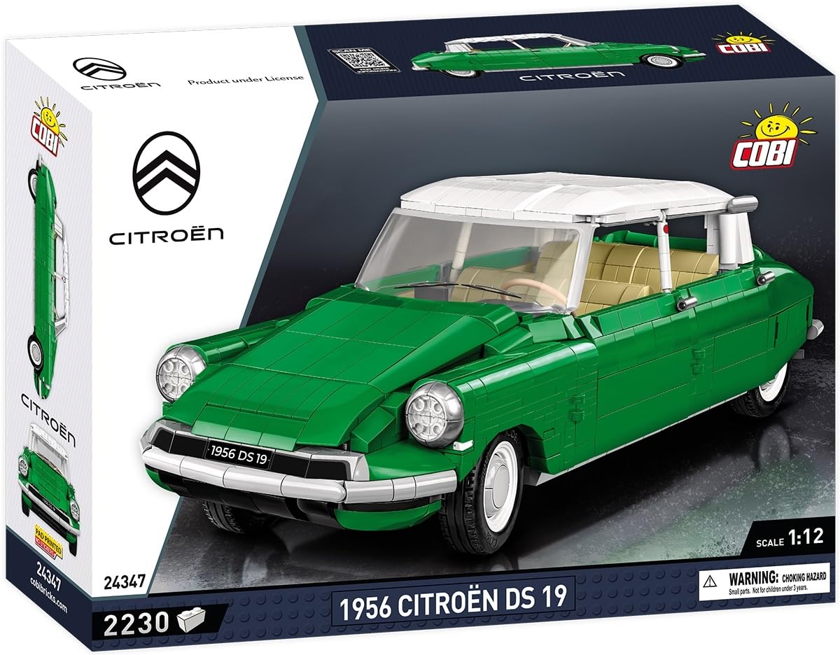 BRICKCOMPLETE Cobi Set of 3: 24350 Citroen DS 19 1956 - Executive Edition, 24348 1968 Citroen Ds. 21 Pallas & 24347 1956 Citroen Ds. 19