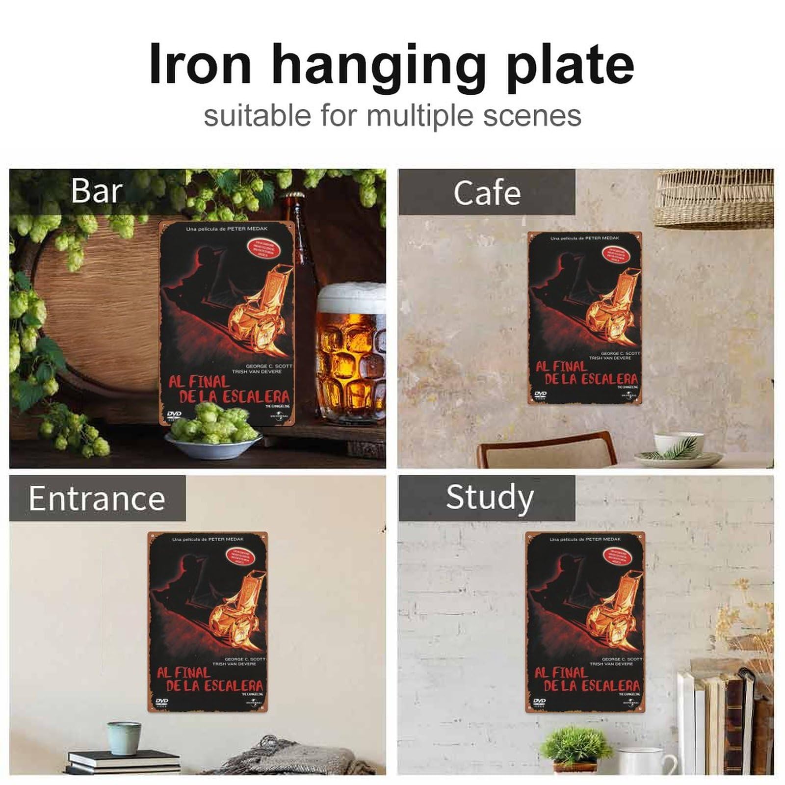The Changeling Professional Tin Poster- Ideal Wall Decor for Bars, Cafes, Offices, Restaurants, Homes, Gardens, Shops, Clubs - 12 X 8 Inches